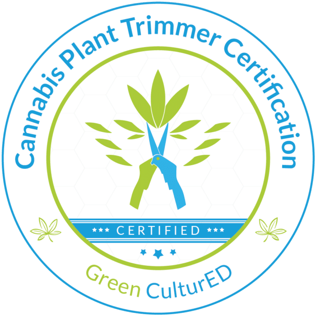 Cannabis Plant Trimmer Badge | Green CulturED